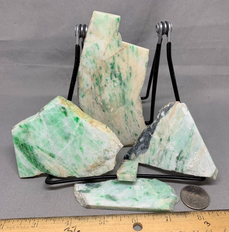 Jadeite Lot 3 - Japanese or Burmese Slabs - Online Rock Shop: Genesis ...