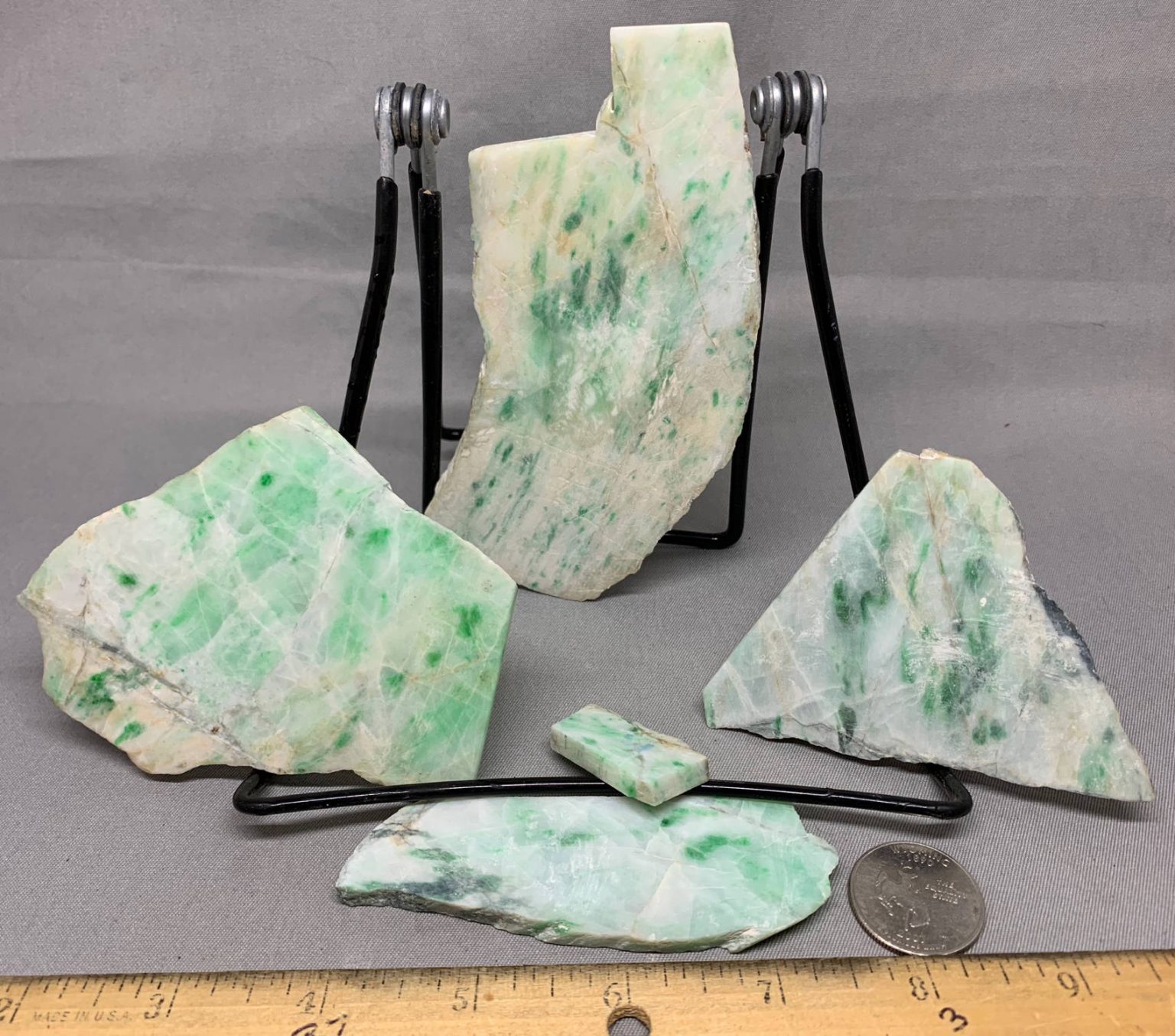 Jadeite Lot 3 - Japanese or Burmese Slabs - Online Rock Shop: Genesis ...