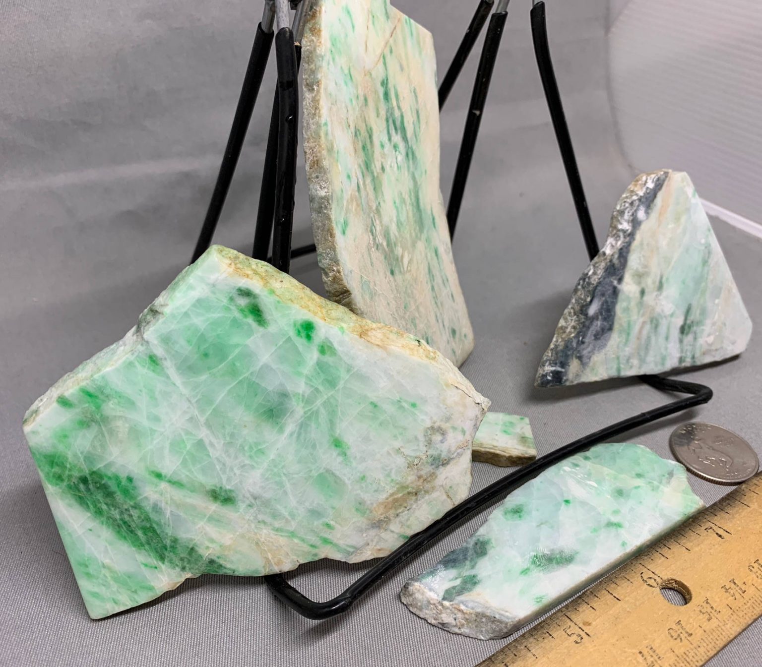 Jadeite Lot 3 - Japanese or Burmese Slabs - Online Rock Shop: Genesis ...