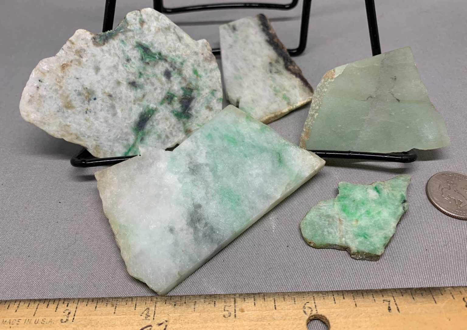 Jadeite Lot 4 - Japanese or Burmese Slabs - Online Rock Shop: Genesis ...