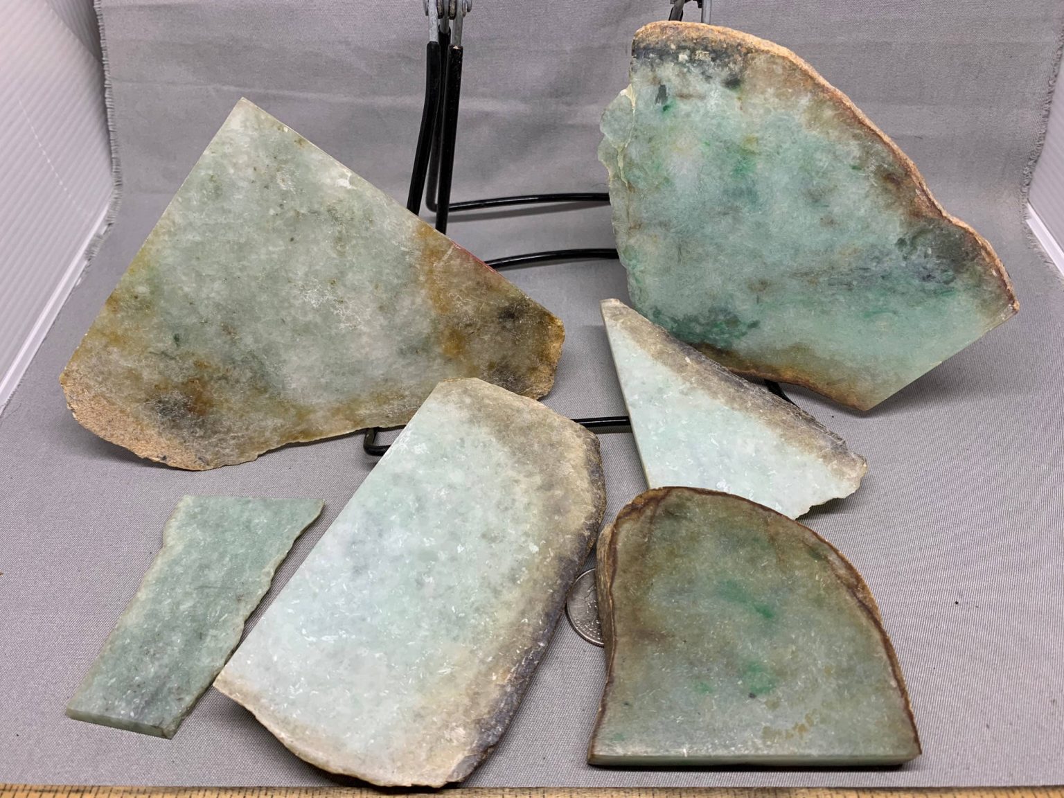Jadeite Lot 5 - Japanese or Burmese Slabs - Online Rock Shop: Genesis ...